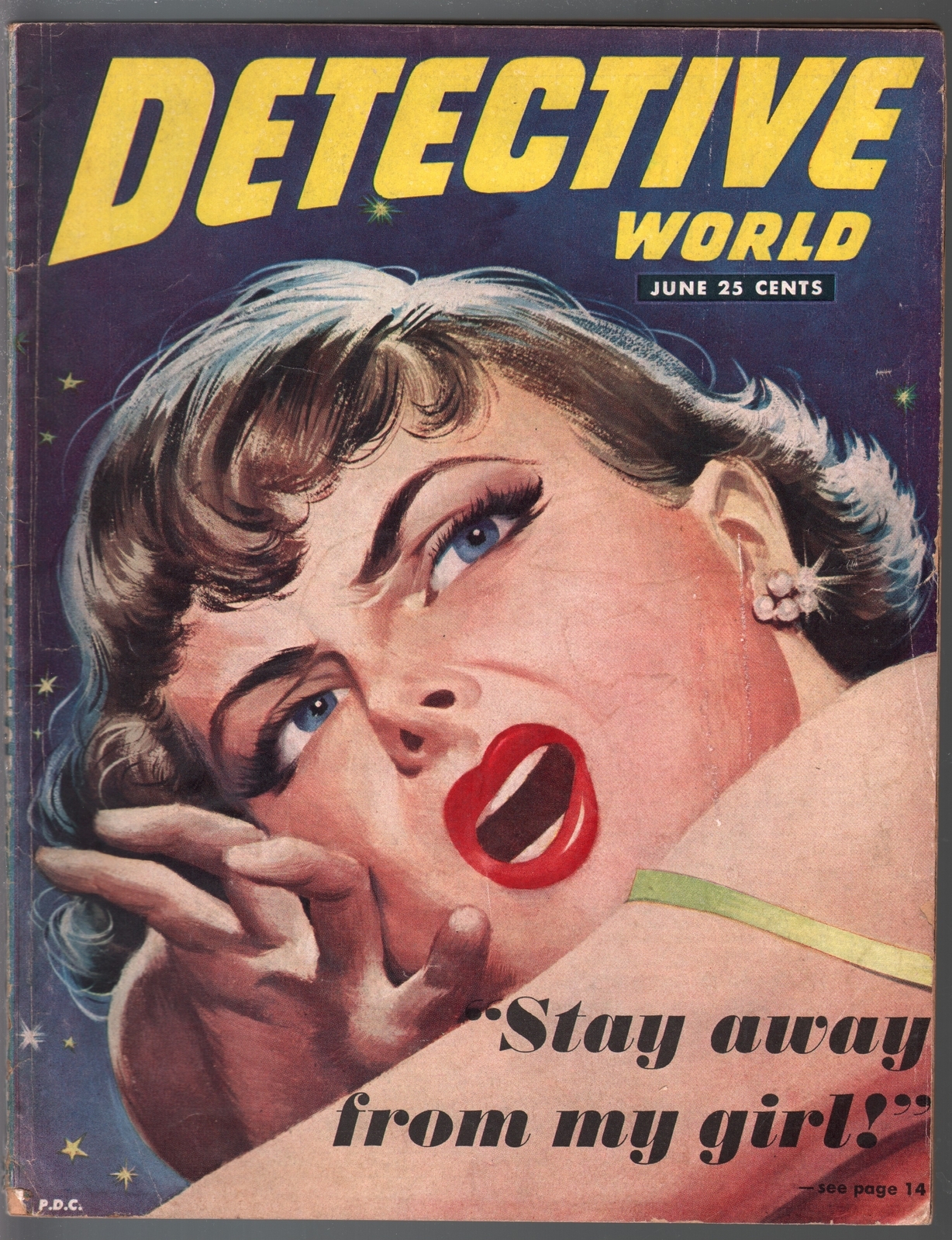 MAG: Detective World 6/1951--pulp thrills-con man-murder-crime scene ...