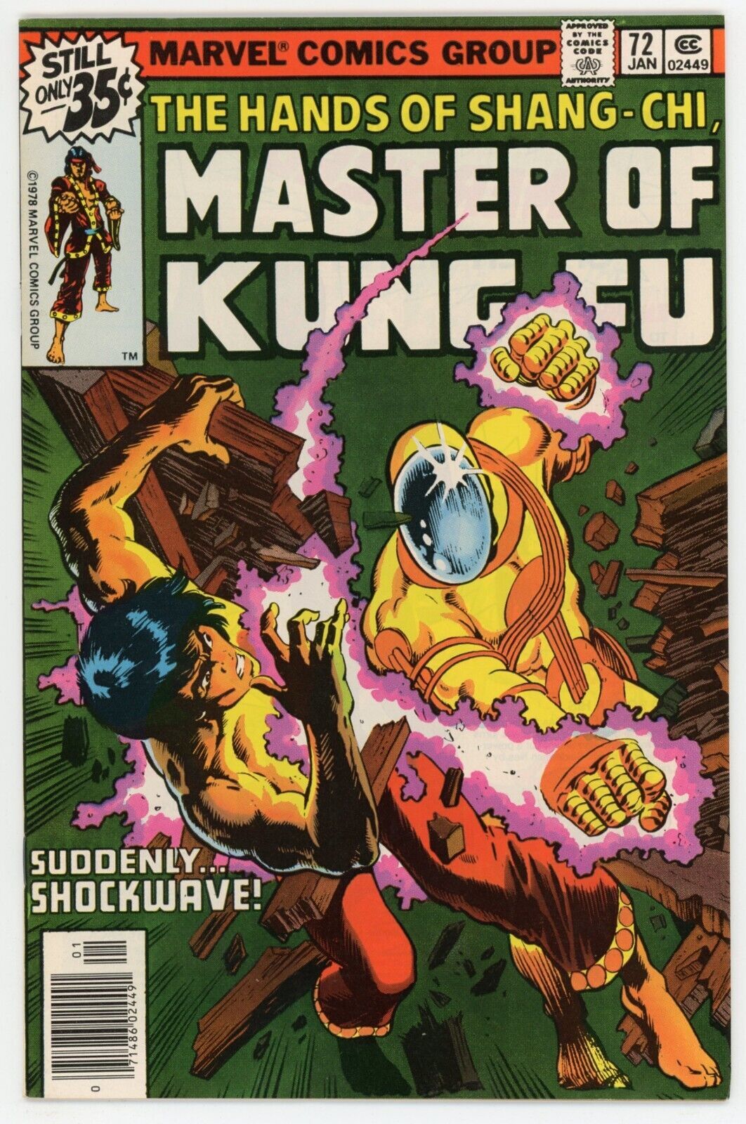 Master of Kung Fu 72 VFNM 9.0 Bronze Age Marvel 1979 Fu Manchu Shang ...