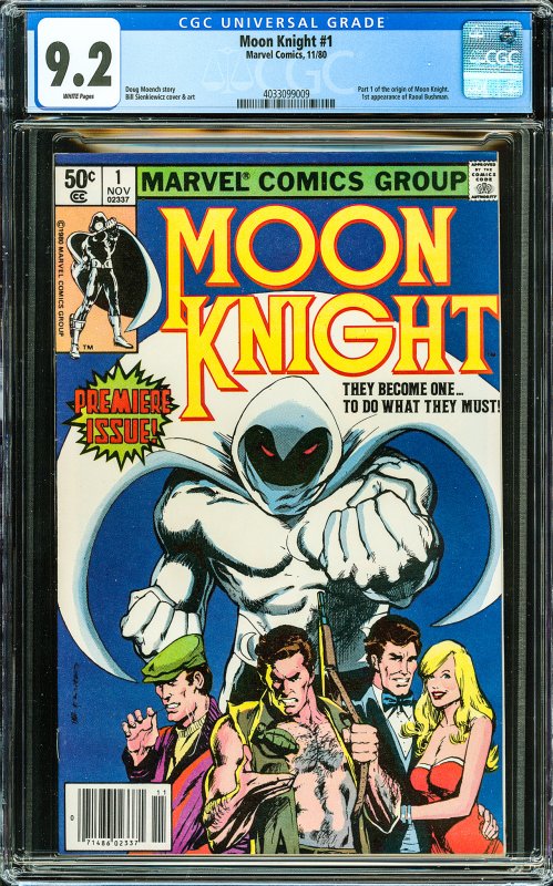 Moon Knight #1 (1980) CGC Graded 9.2- 1st Issue and Origin! | Comic ...