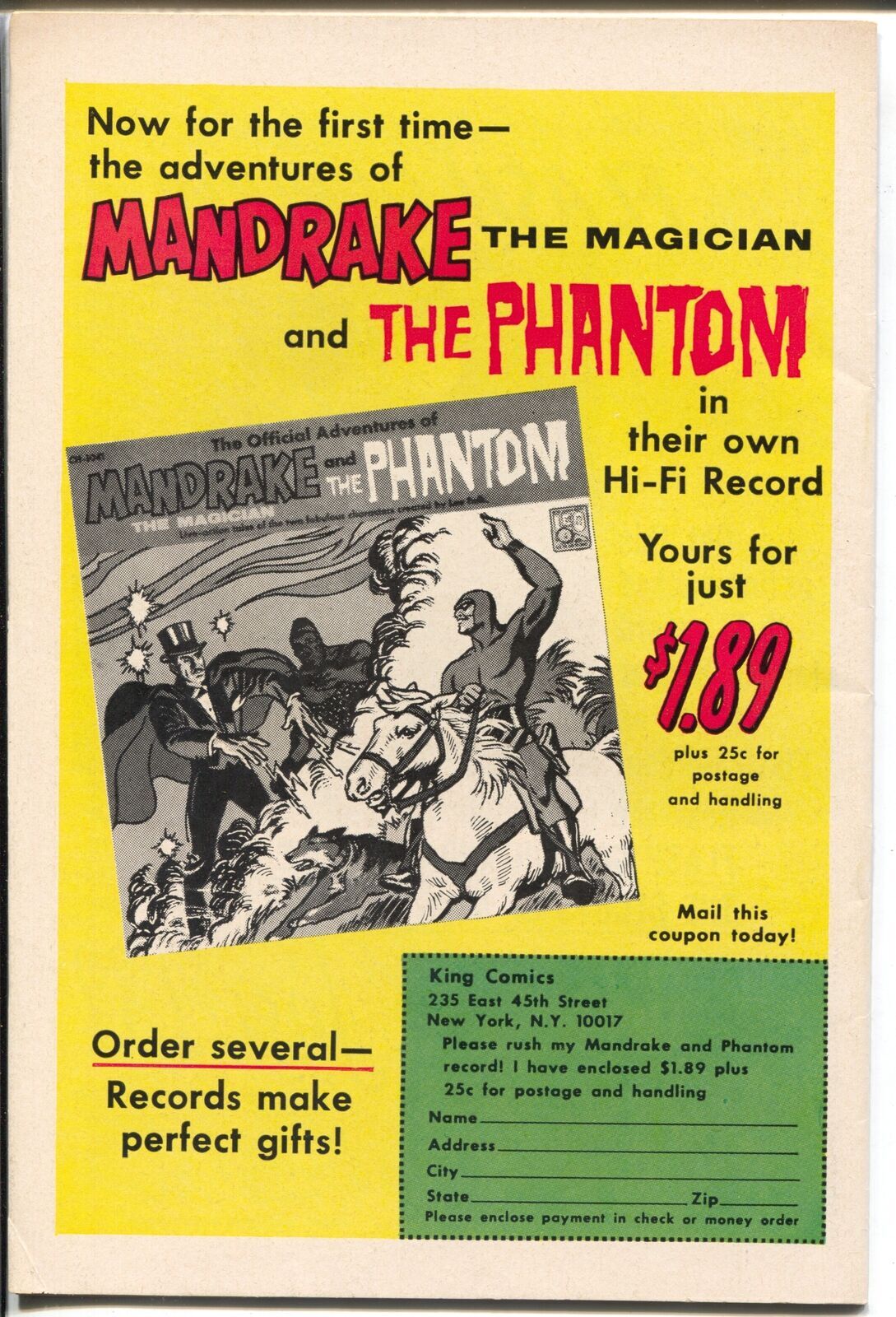 Mandrake The Magician #10-King-final issue-Brick Bradford-Rip Kirby-VF | Comic Books - Silver ...