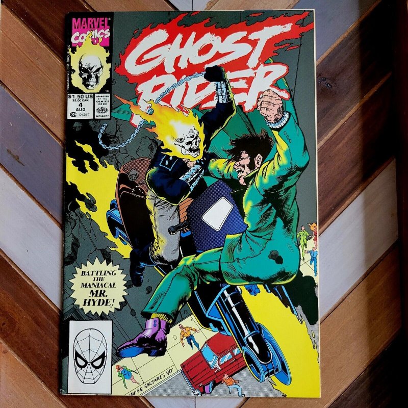 Ghost Rider #3-4, Set of 2 Marvel 1990 Danny Ketch Vs Deathwatch ...