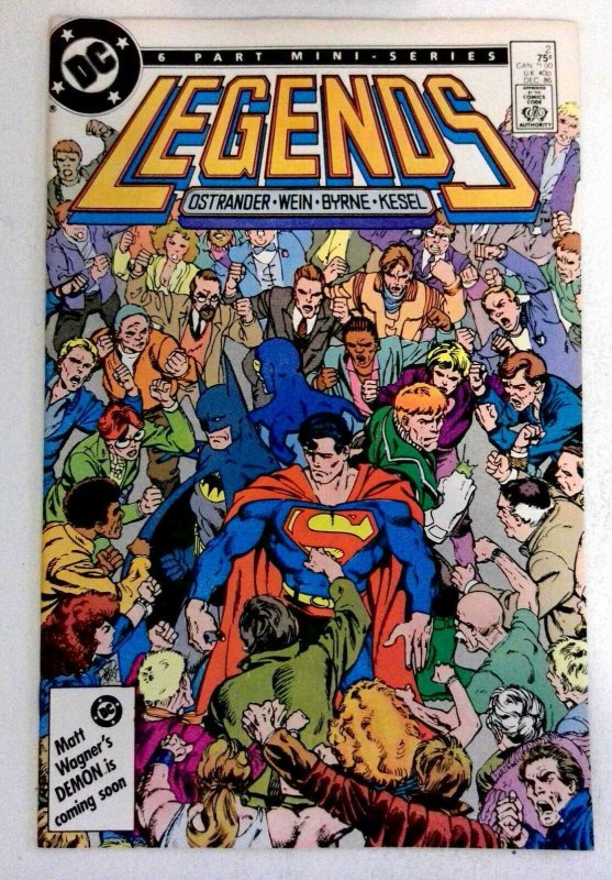 Legends #2 DC 1986 NM- Copper Age Comic Book 1st Print | Comic Books ...