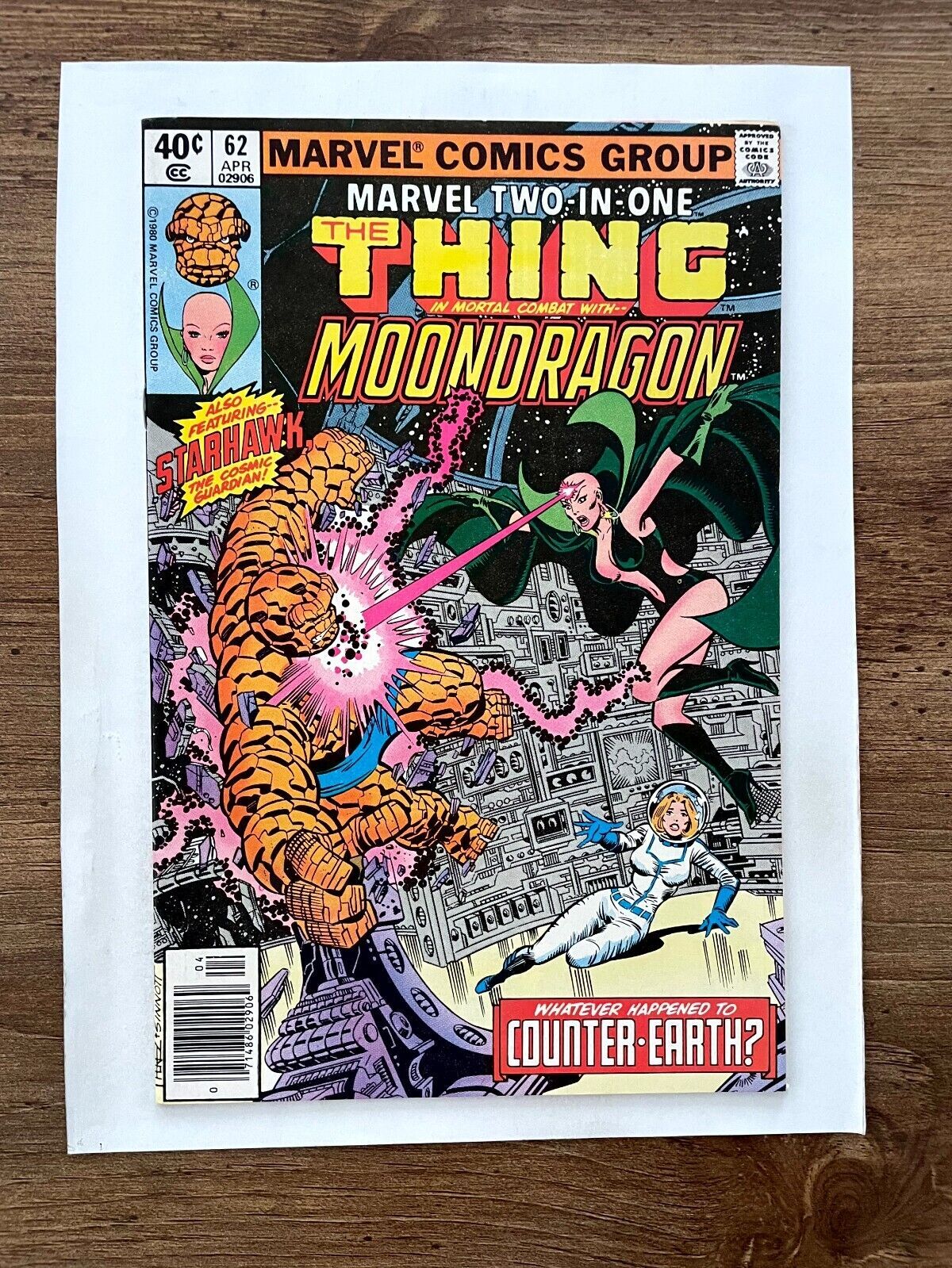Marvel Two-In-One # 62 NM- Comic Book Thing Moondragon Fantastic Four ...