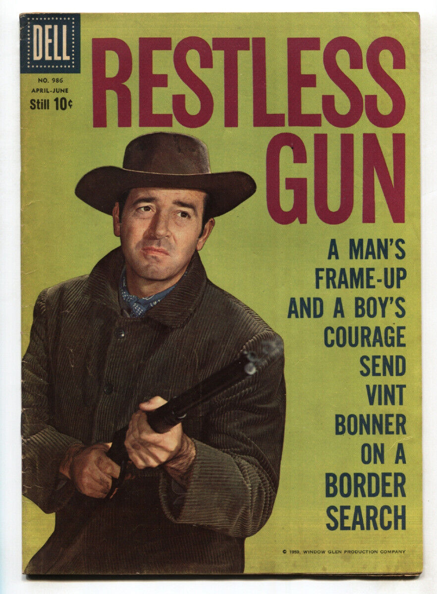 Four Color Comics #986--1958-- Restless Gun--TV Photo cover--Dell ...