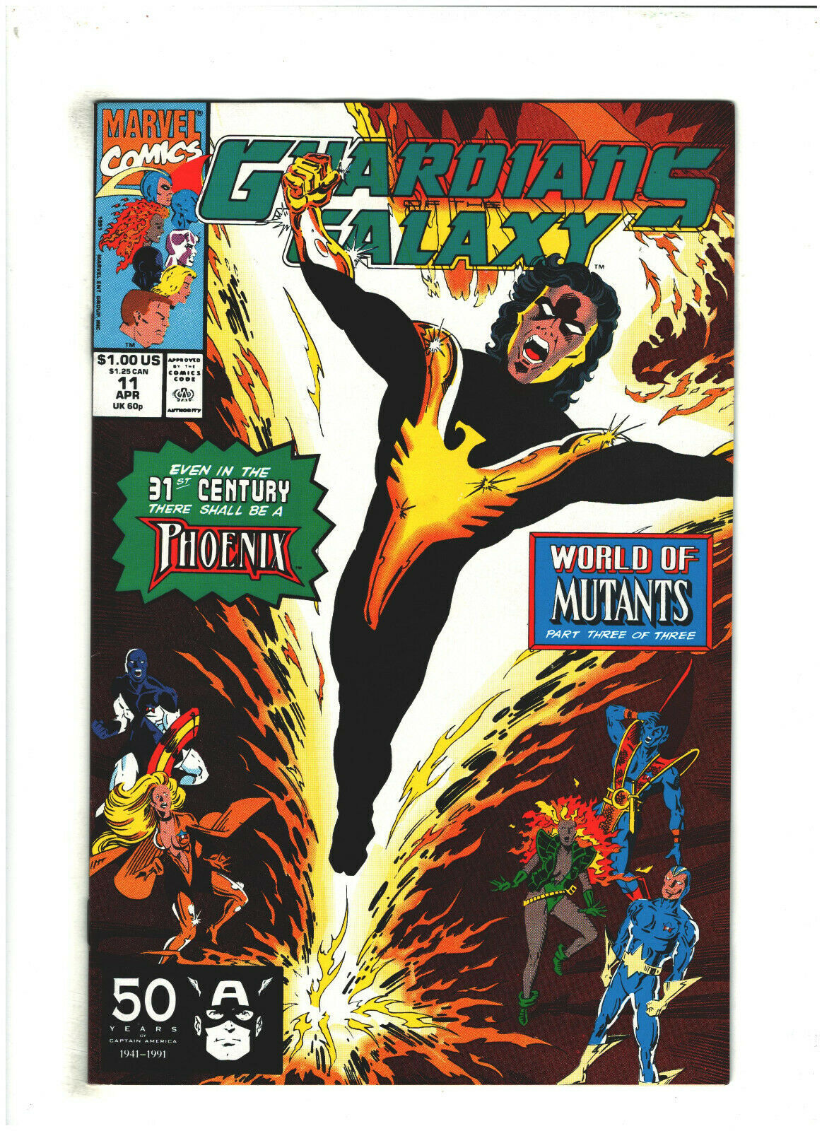 Guardians of the Galaxy #11 VF/NM 9.0 Marvel 1991 Jim Valentino, vs ...