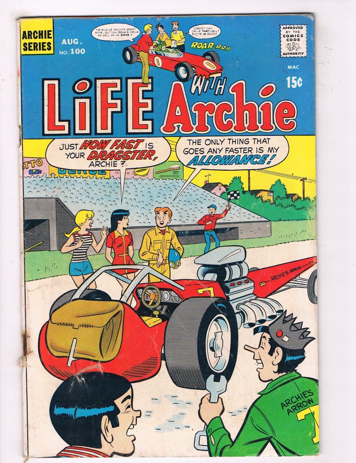 Life With Archie #100 VG Archie Series Comic Book Aug 1970 DE34 | Comic ...