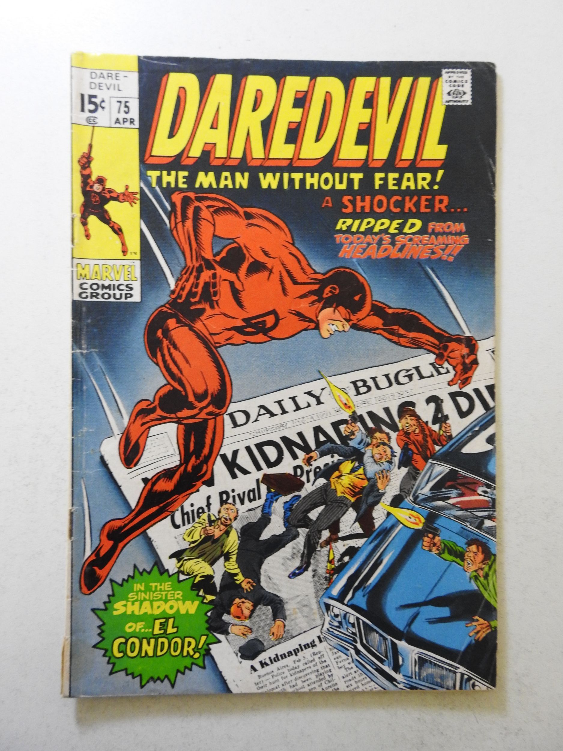 Daredevil #75 (1971) VG Condition 1 in spine split | Comic Books ...