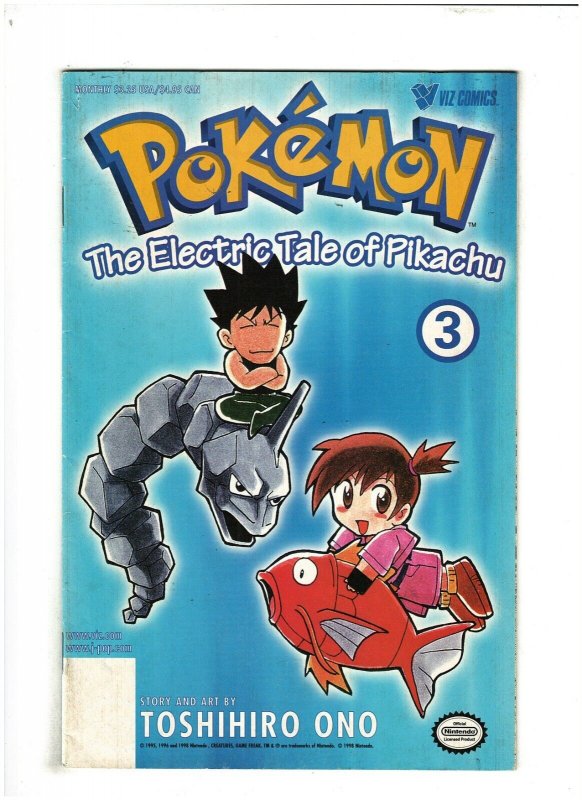 Pokemon: The Electric Tale of Pikachu #3 FN 6.0 Viz Media 1999 8th ...