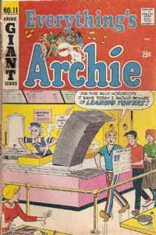 Everything's Archie #11 VG ; Archie | low grade comic December 1970 ...
