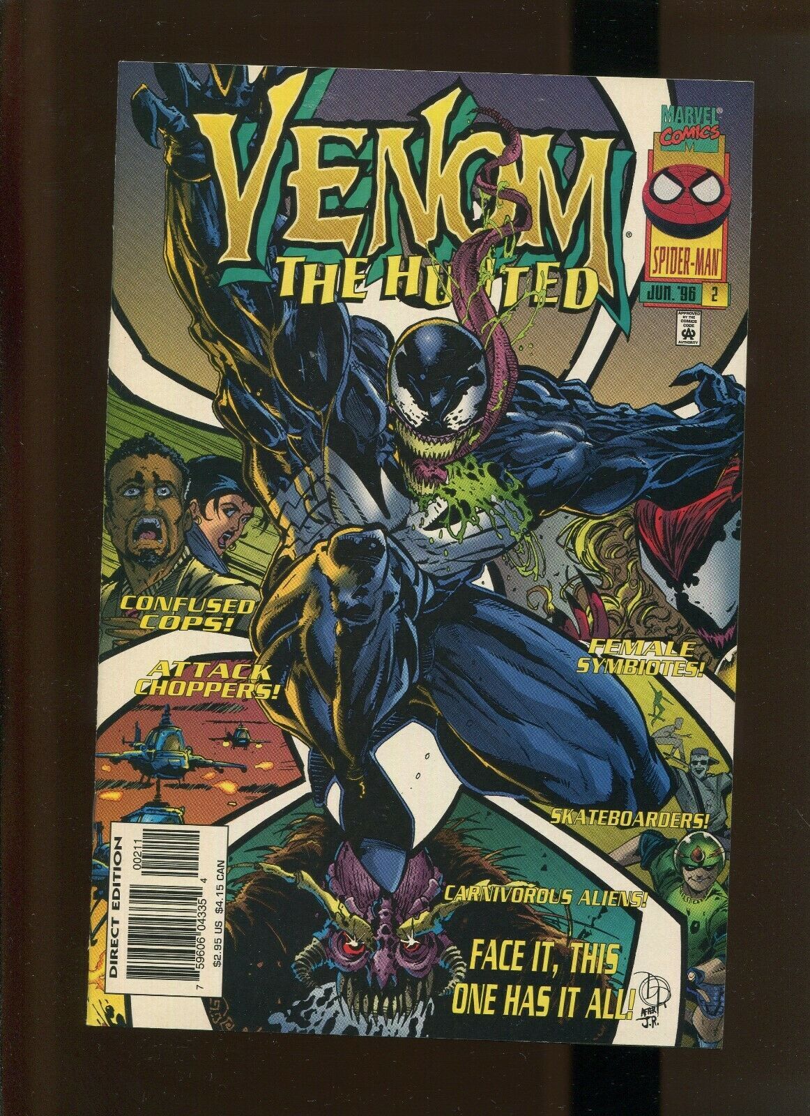 Venom: the Hunted #2 (9.2) 1996 "The Stalking!!!" | Comic Books ...