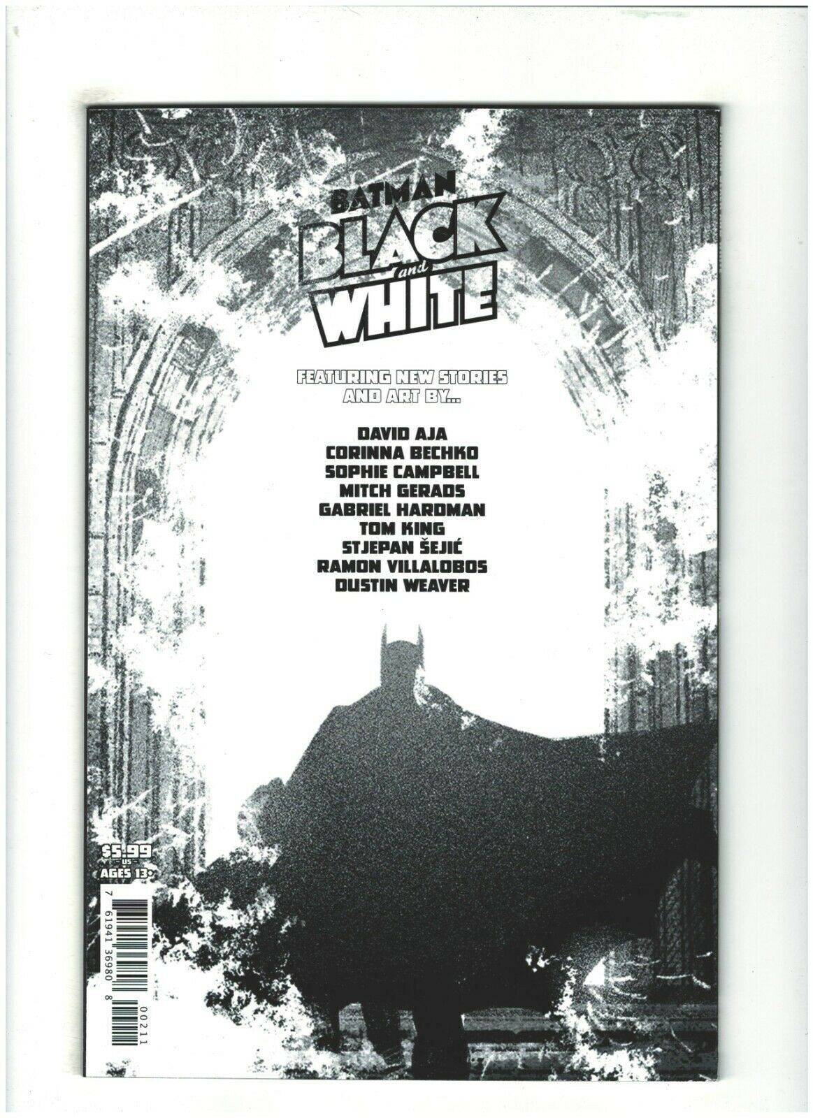 Batman Black and White #2 NM- 9.2 DC Comics 2021 Jock & David Aja ...