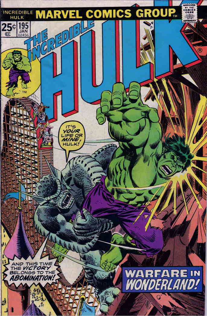 Incredible Hulk, The #195 (with Marvel Value Stamp) FN ; Marvel ...