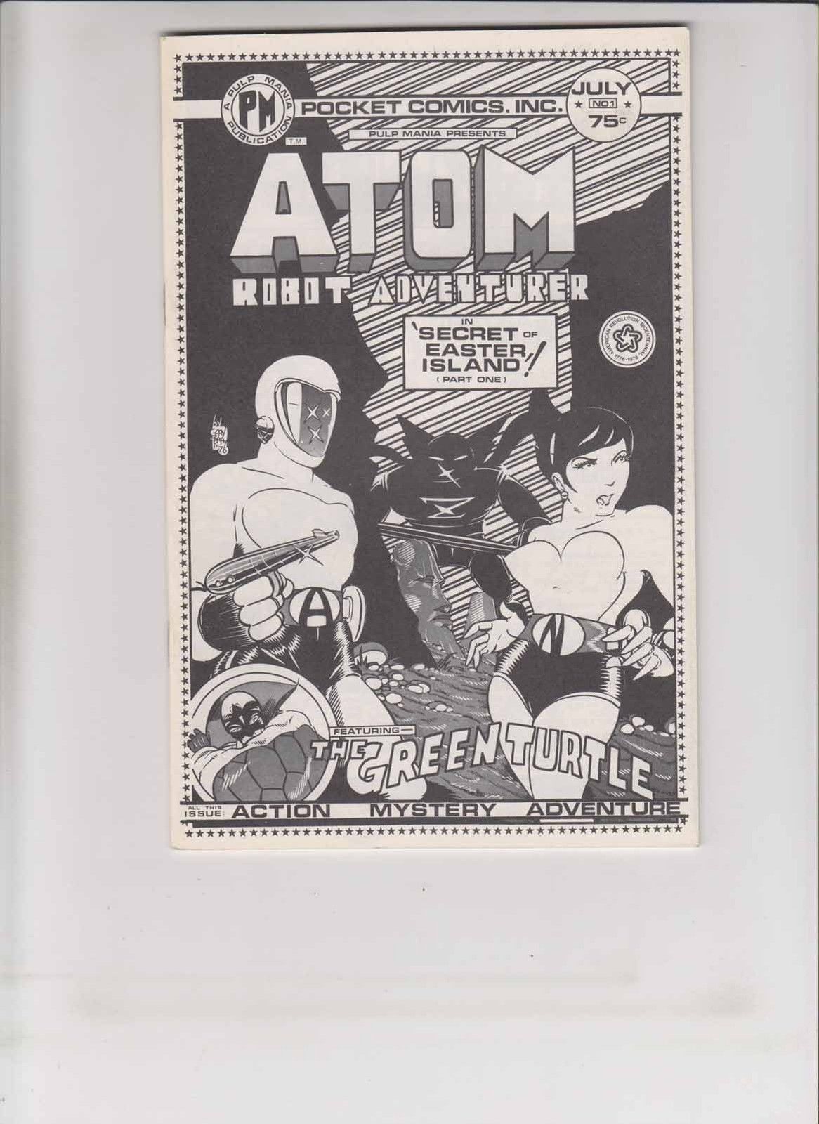 Atom: Robot Adventurer #1 VF/NM underground comix - pulp mania - july ...