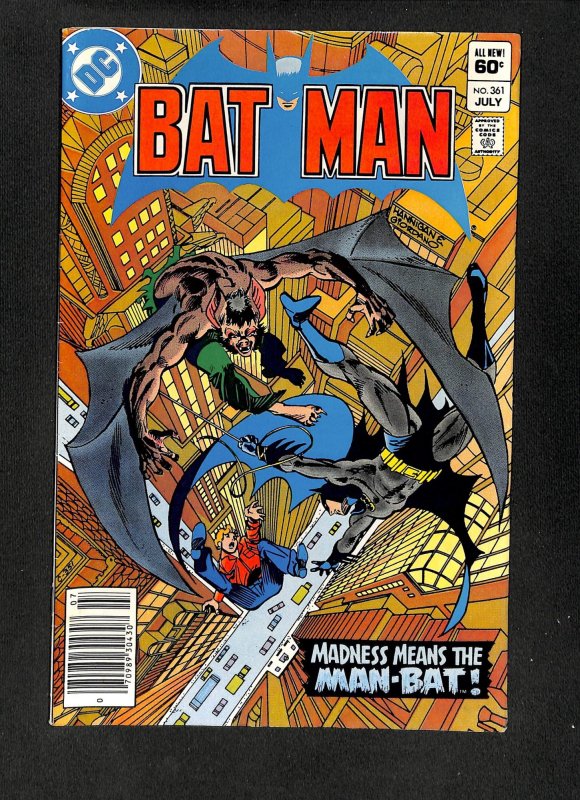 Batman #361 Man-Bat! 1st Harvey Bullock! | Comic Books - Modern Age, DC ...