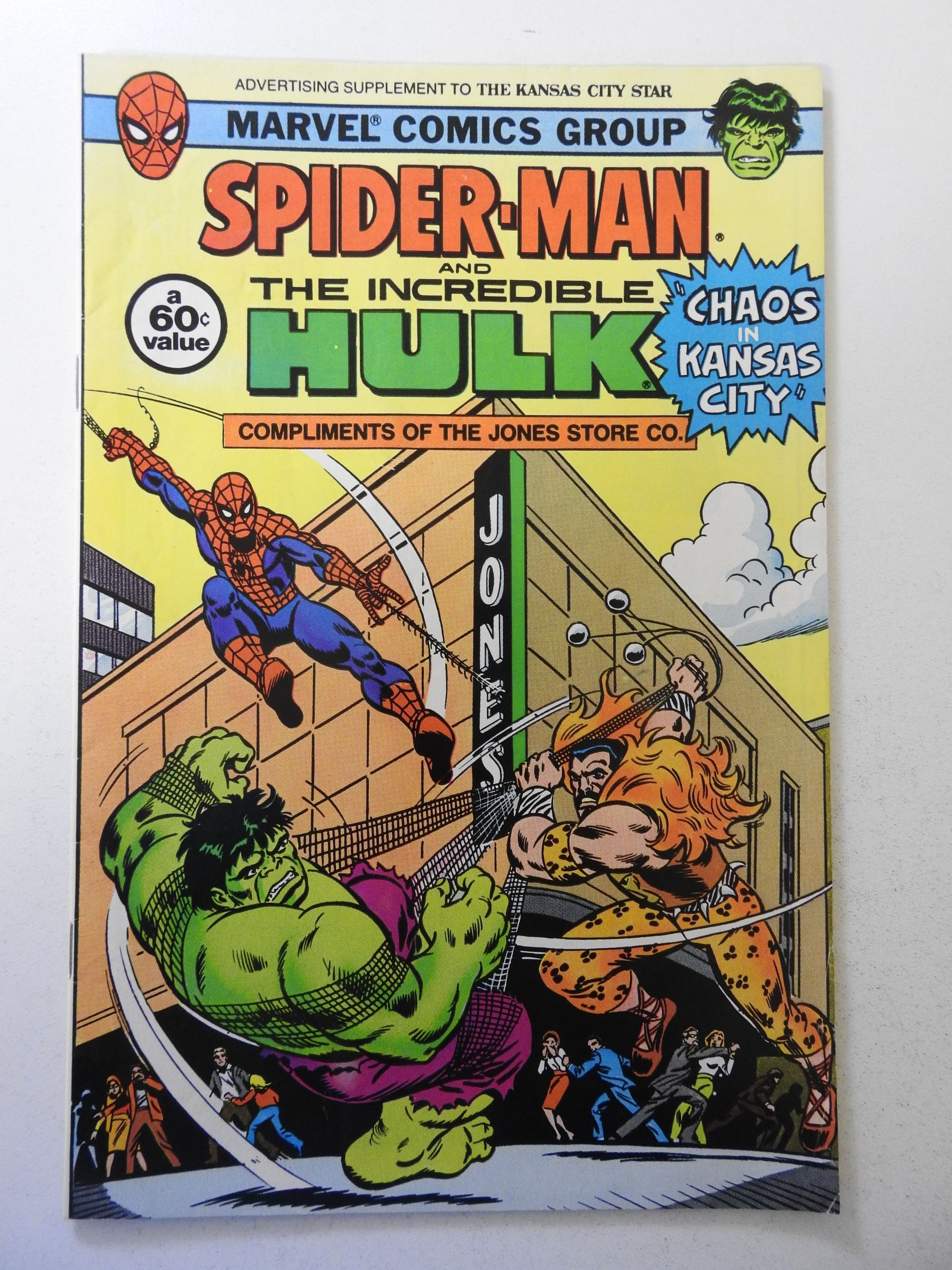 Spider-Man and the Incredible Hulk Kansas City Star Ad (1982) VG+ ...