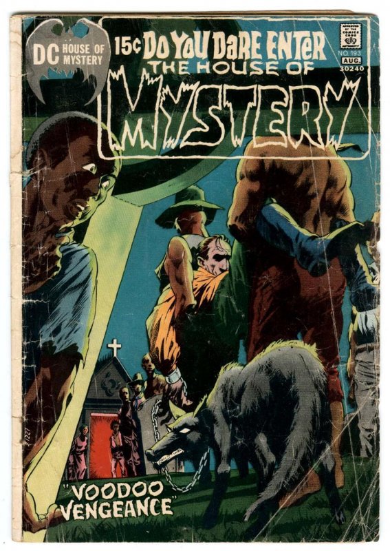 House of Mystery #193 Classic Bernie Wrightson DC Voodoo Vengeance ...