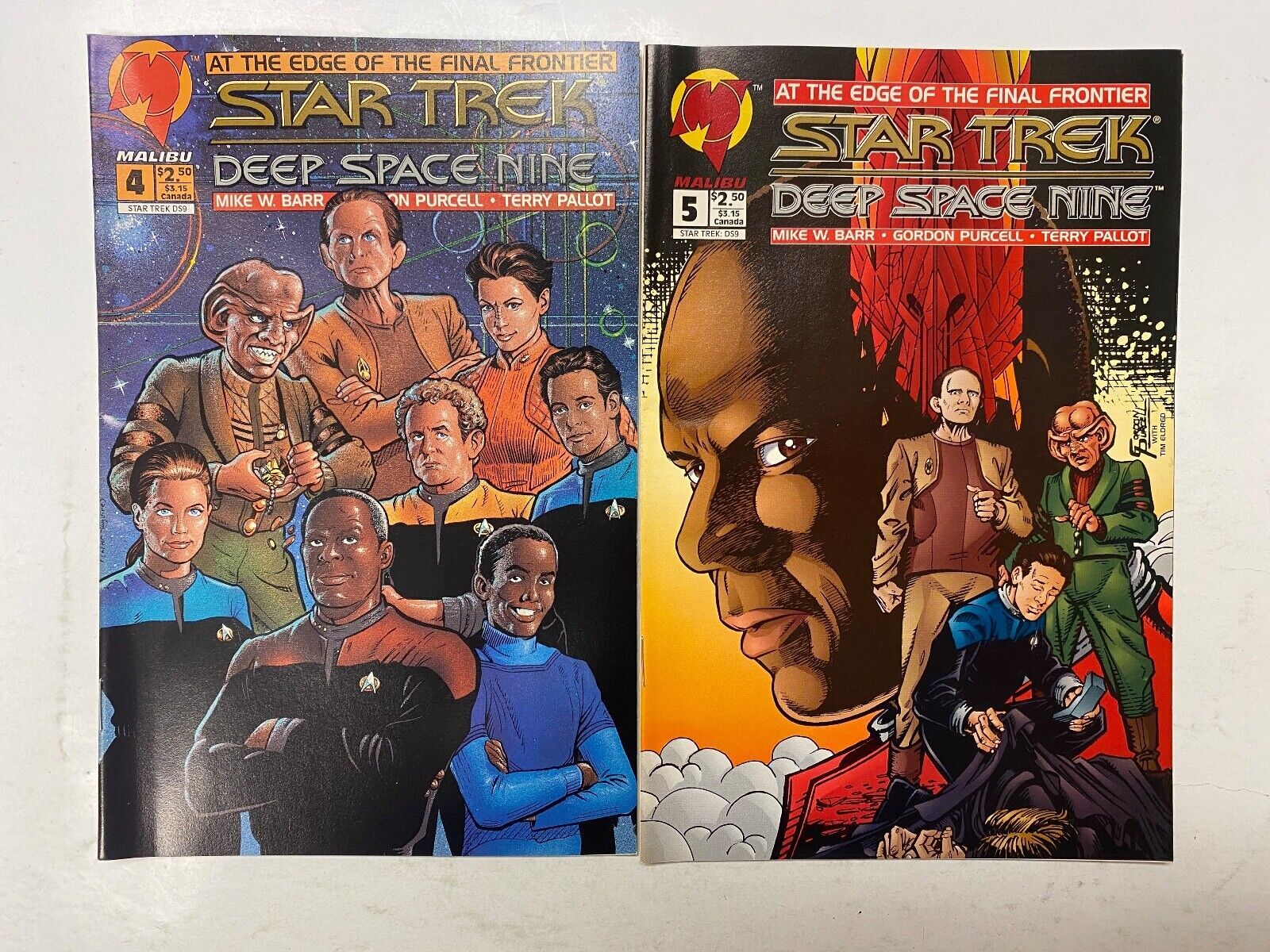 4 Star Trek: Deep Space Nine MALIBU comic books #4 5 6 7 62 KM22 ...