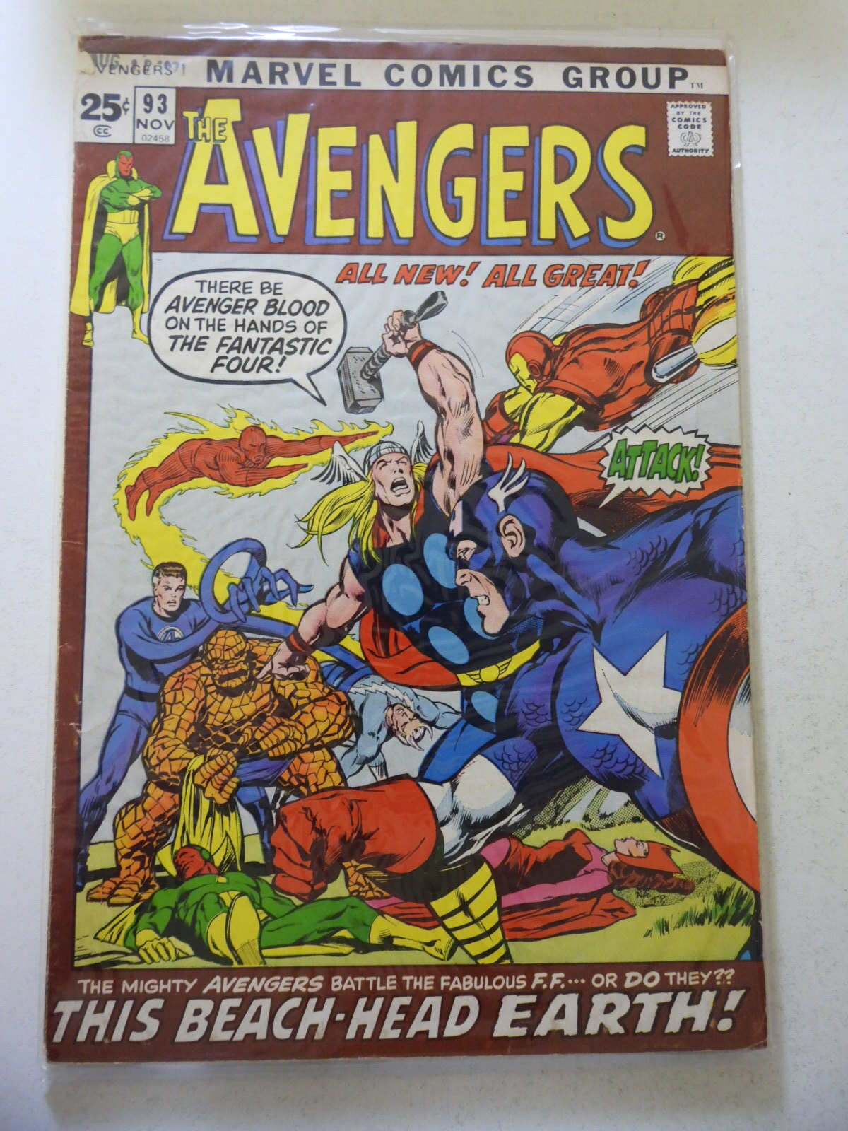 The Avengers #93 (1971) The Avengers | Comic Books - Bronze Age, Marvel ...
