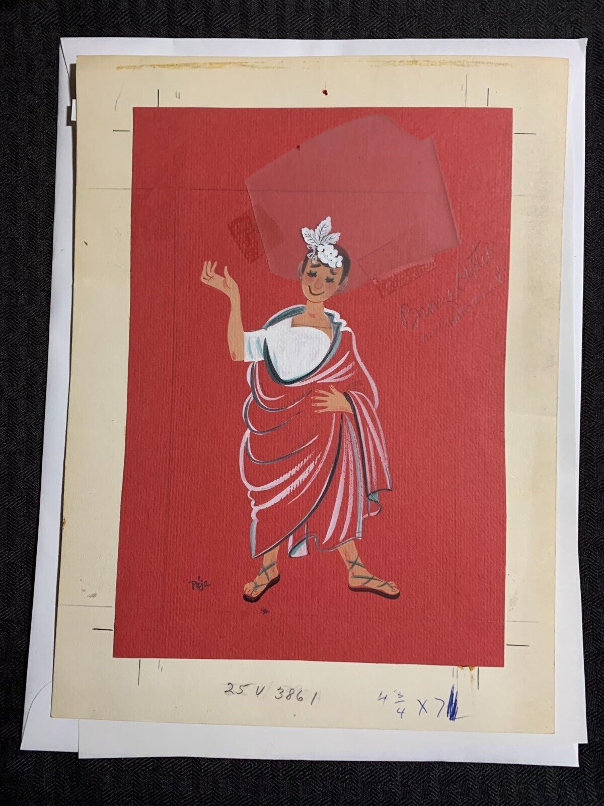 HAPPY VALENTINES DAY Caesar in Toga 8.5x11" Greeting Card Art V3861 ...