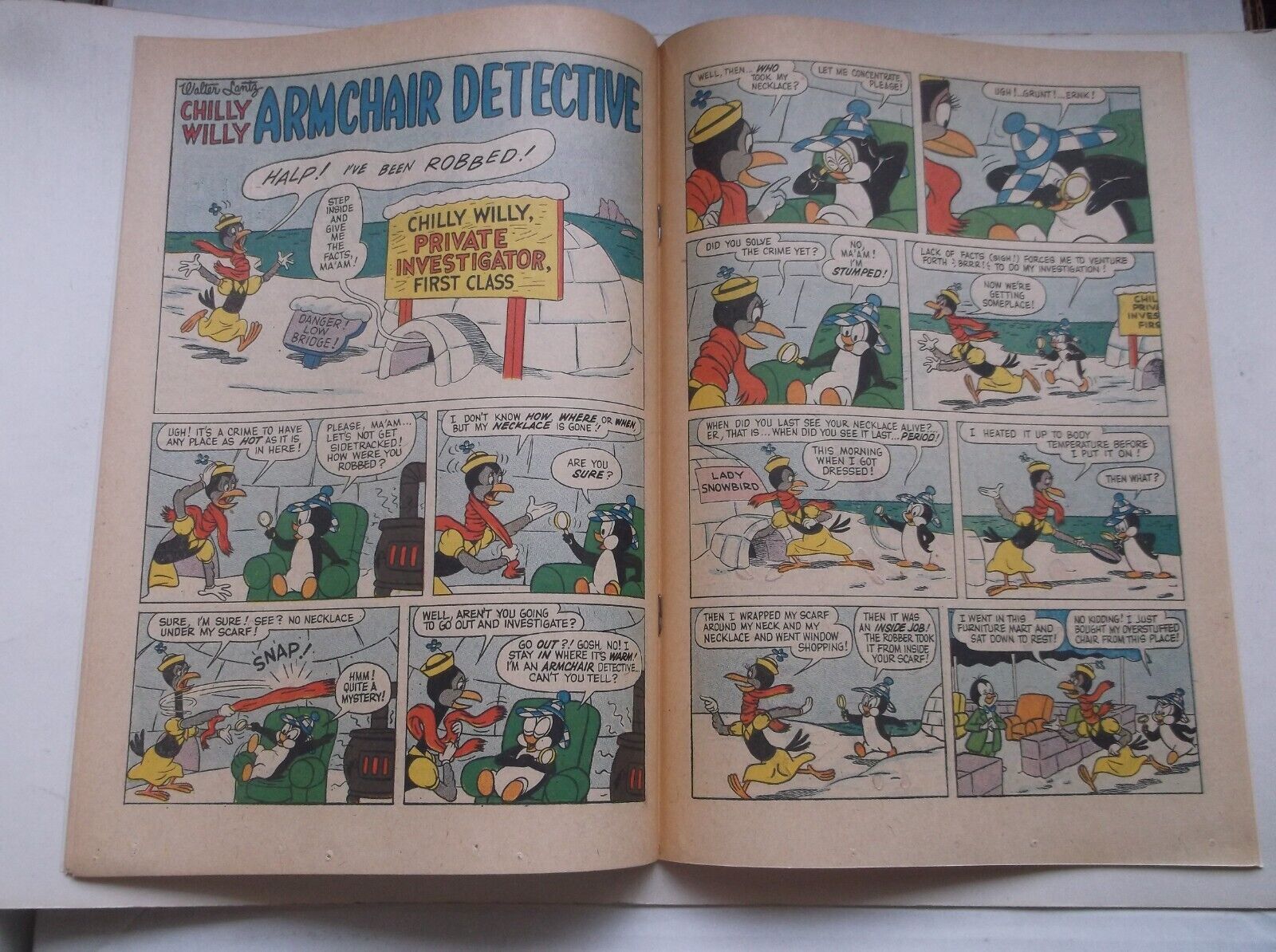 Dell: Walter Lantz Andy Panda #51, W/Charlie Chicken/Chilly Willy, 1960 ...