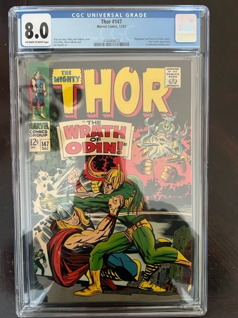 Thor #147 (1967) - CGC 8.0! Wrath of Odin! | Comic Books - Silver Age, Marvel, Thor, Superhero ...