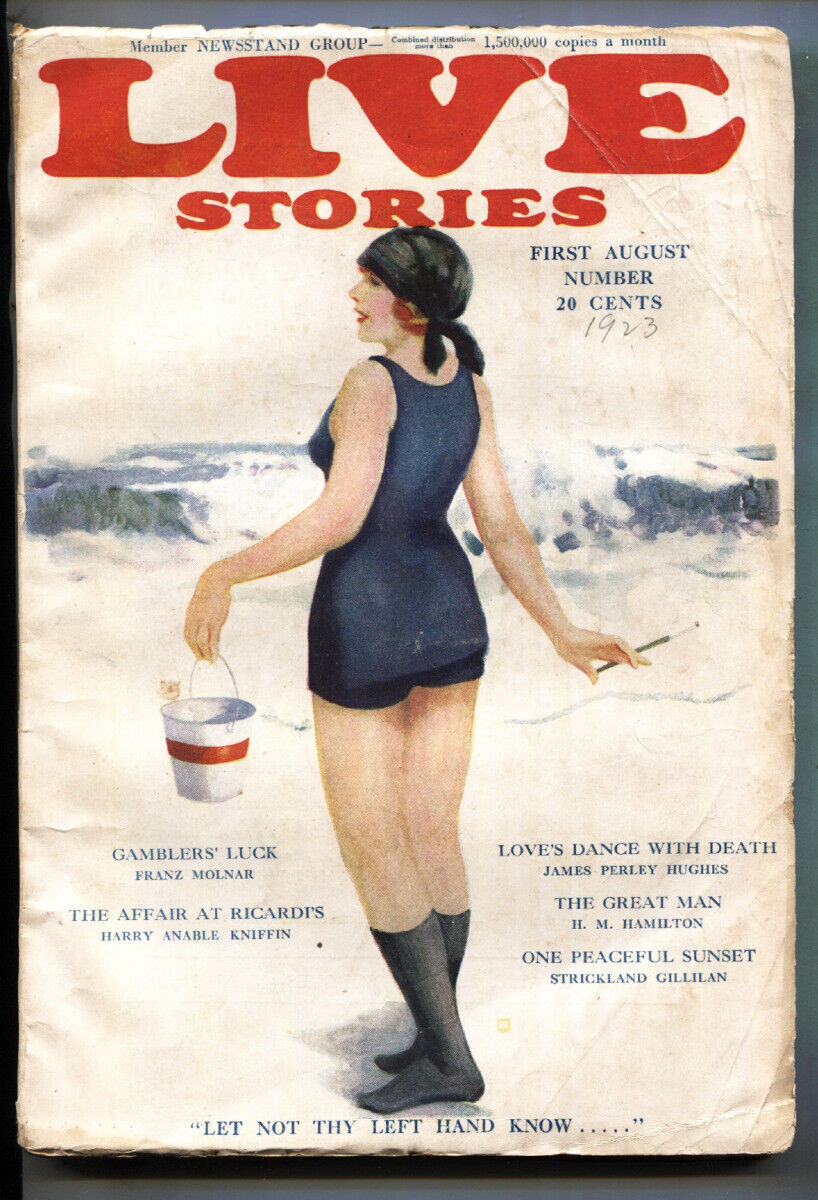 Live Stories Aug 1 1923-Rare Early Pulp Magazine-Swimsuit cover | Comic ...