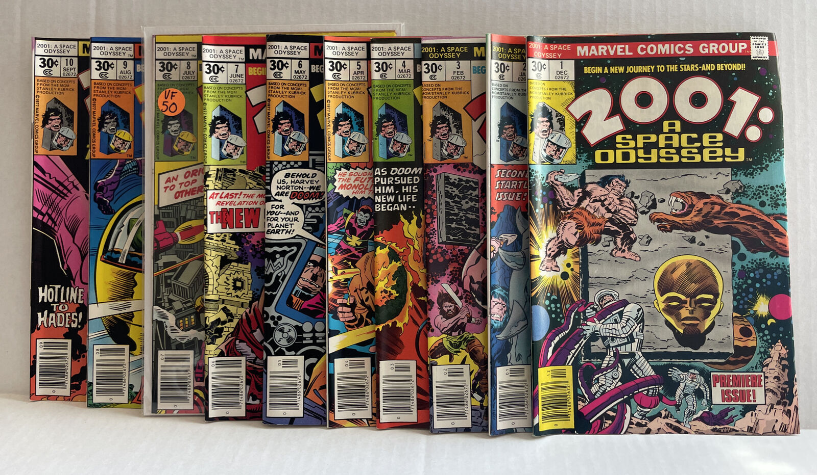 2001: A Space Odyssey Complete Set 1-10 Marvel Jack Kirby | Comic Books ...