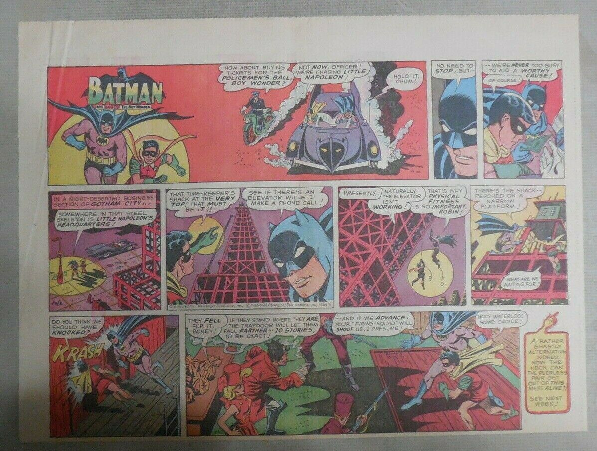 Batman Sunday by Bob Kane from 10/2/1966 Size: 11 x 15 inches | Comic ...