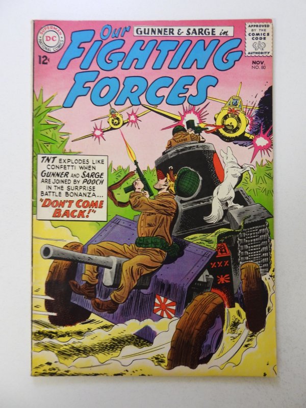 Our Fighting Forces #80 (1963) FN+ condition "stains back cover ...