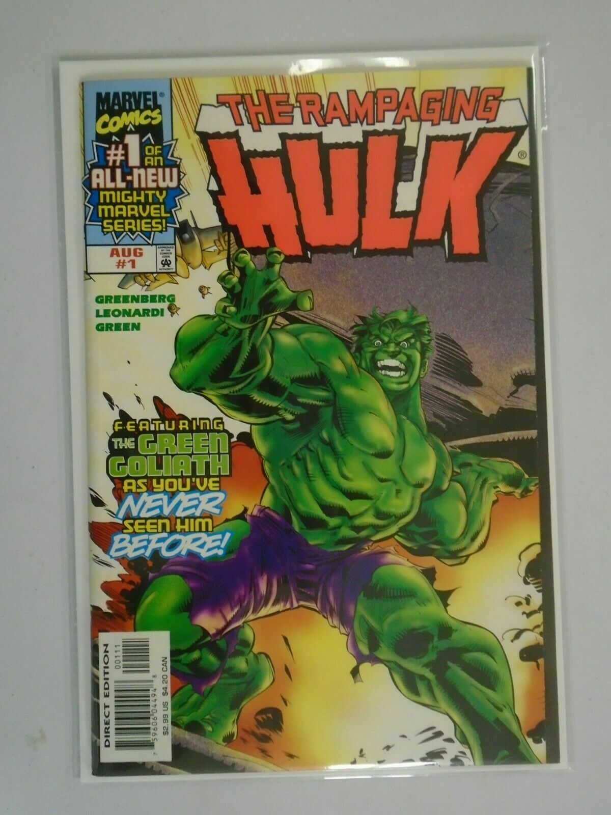Rampaging Hulk #1 8.0 VF (1998 comic) | Comic Books - Modern Age ...