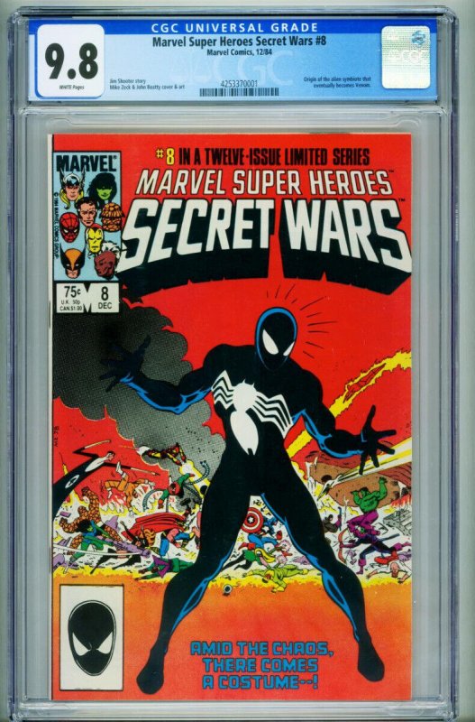 Marvel Super-Heroes Secret Wars #8 CGC 9.8 -Spider-Man-4253370001 ...