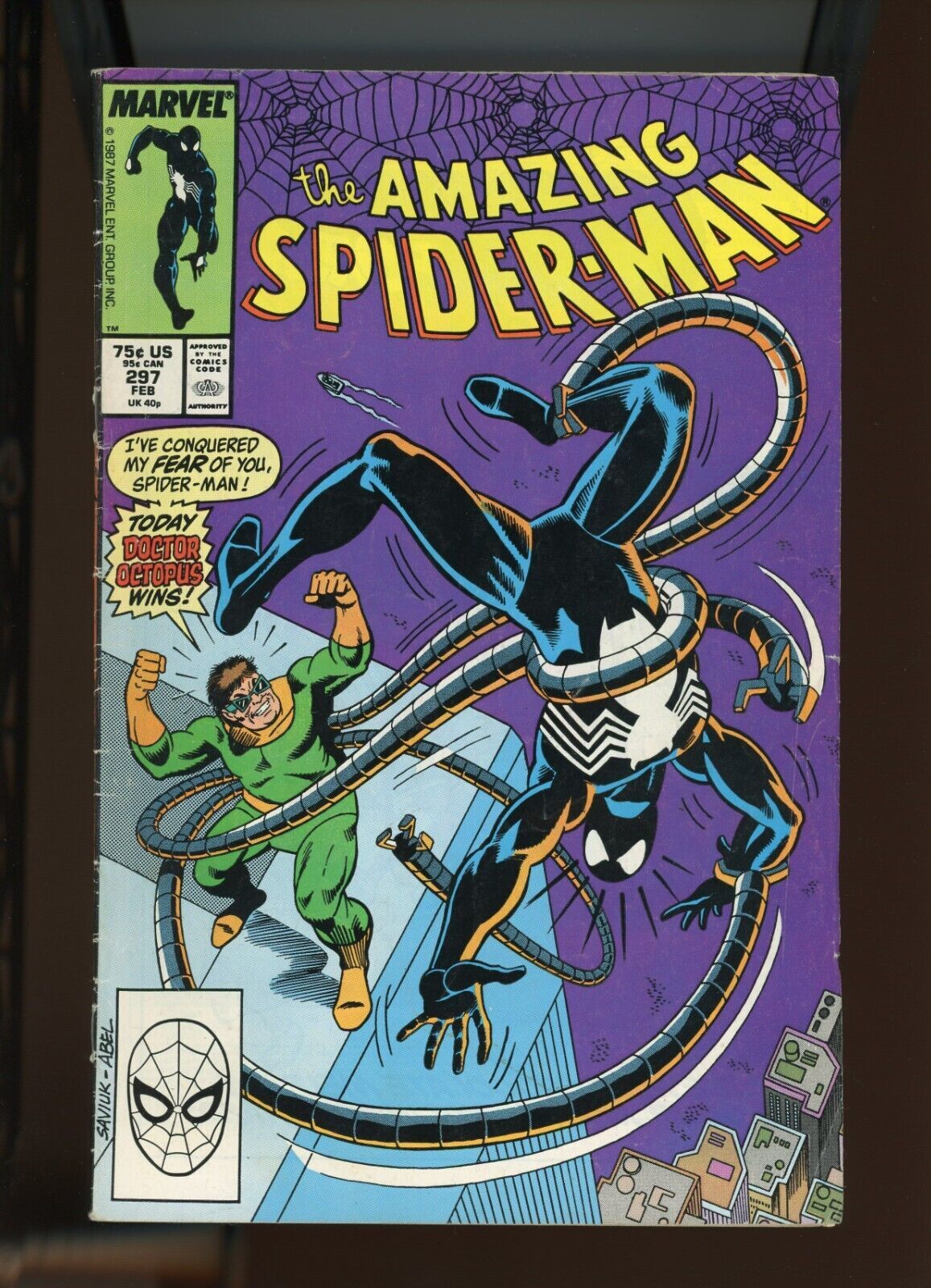 Amazing Spider-Man #297 - Alex Saviuk and Jack Abel Cover Art. (6.0 ...