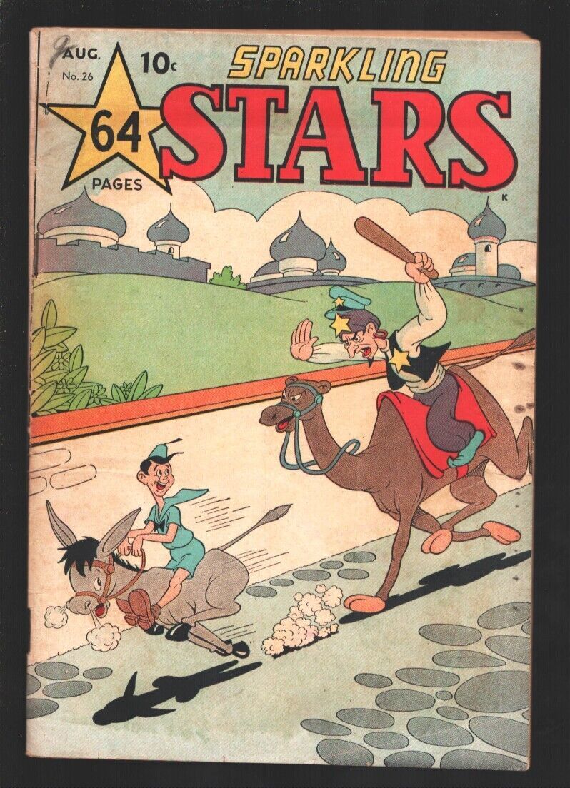 Sparkling Stars #26 1947-Fangs-jungle story- bondage splash panel-June ...