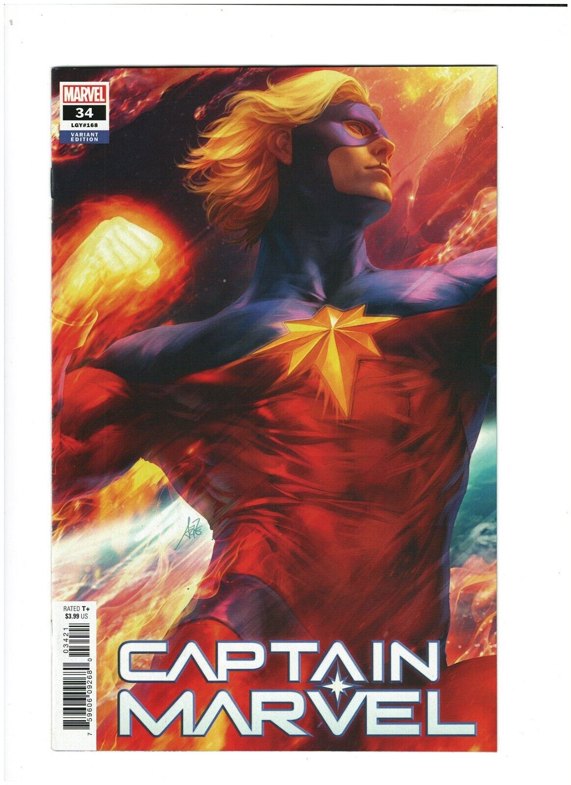 Captain Marvel #34 NM- 9.2 Marvel Comics 2022 Artgerm Variant | Comic ...
