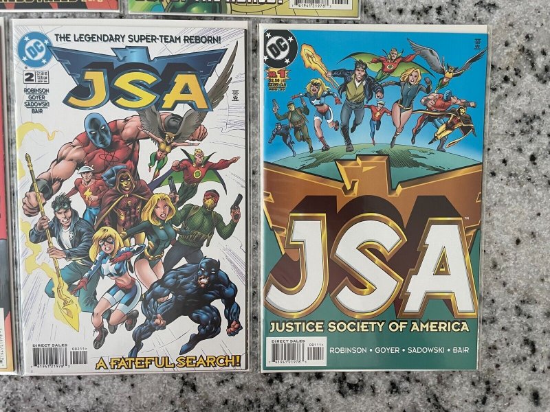 Lot Of 5 JSA DC Comic Books # 1 2 3 4 8 Justice Society Flash Power ...