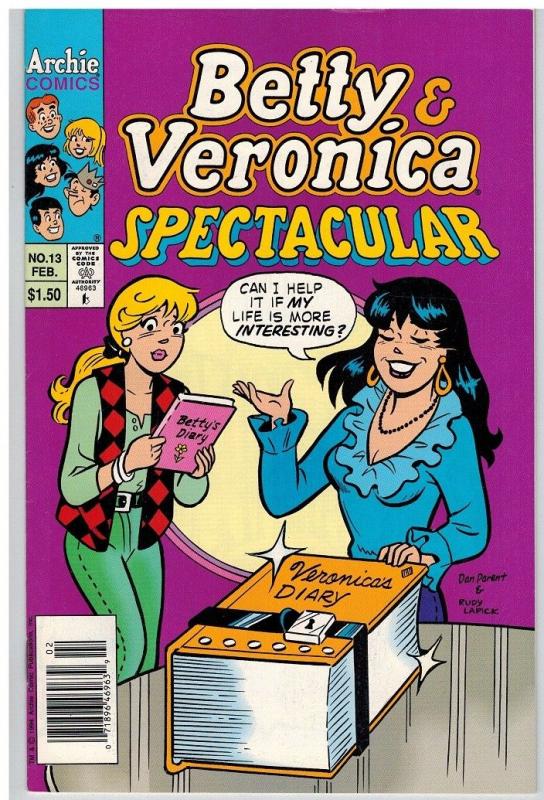 Betty & Veronica Spectacular (1992)13 FN Jan. 1995 Comics Book | Comic ...