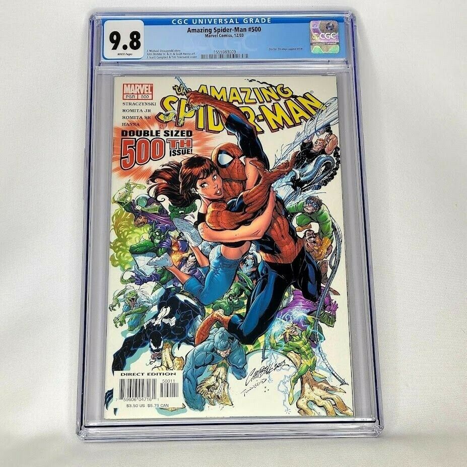 Amazing Spider-Man 500 Marvel 2003 CGC 9.8 J Scott Campbell Doctor ...