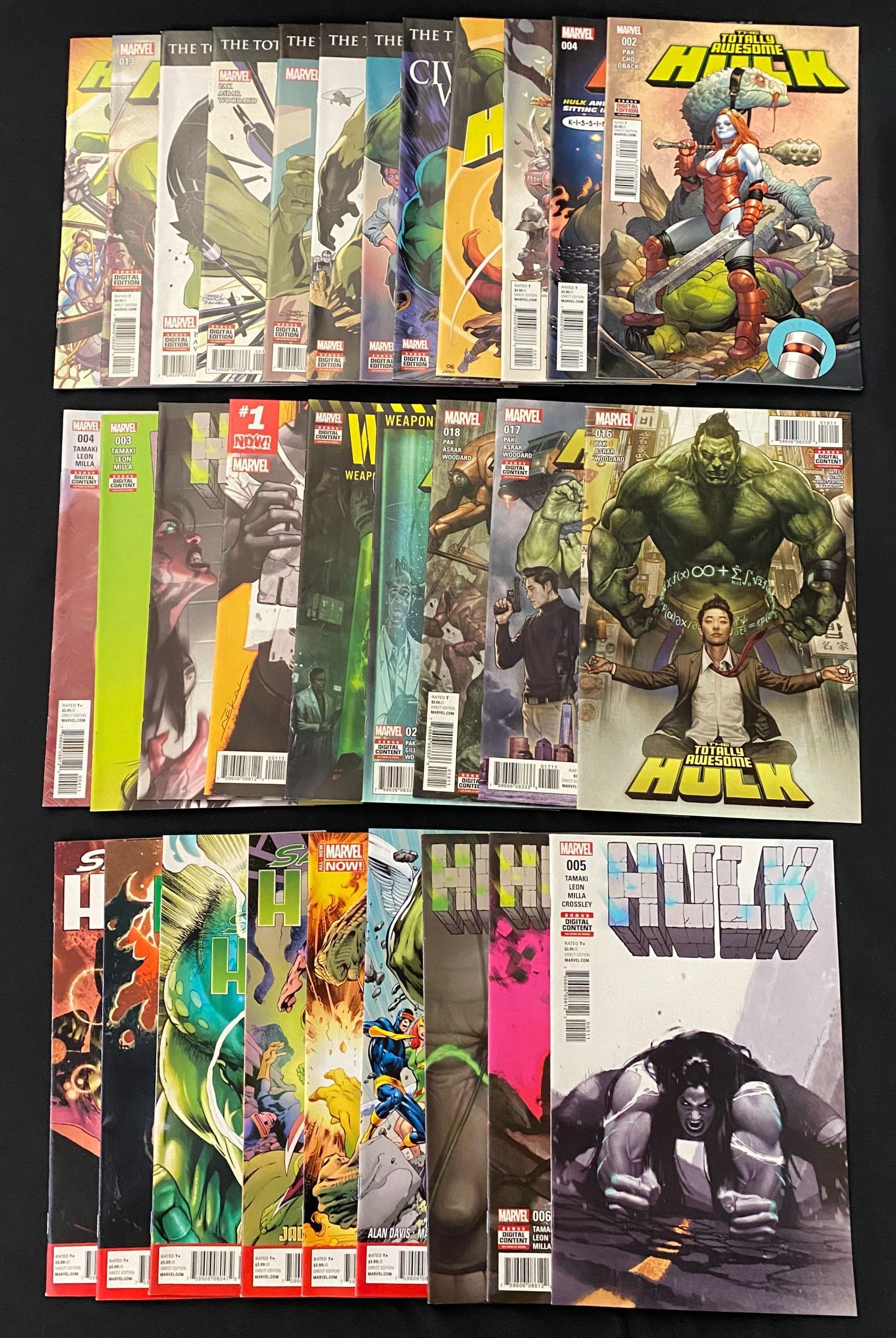 Totally Awesome Hulk, She-Hulk, Savage Hulk - 34 book lot | Full Runs ...