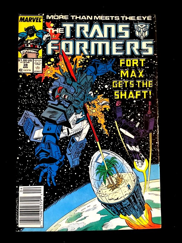 Transformers #39 1988 Newsstand - Death of Shockwave | Comic Books ...