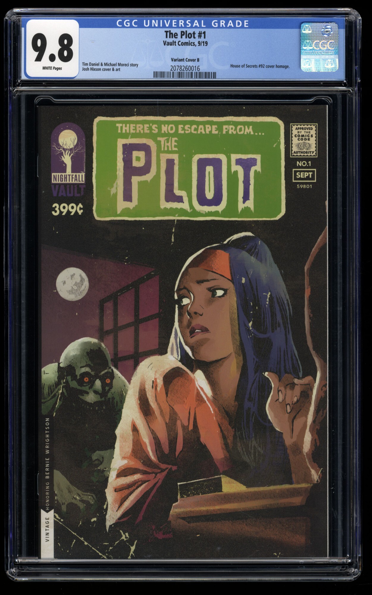 The Plot #1 CGC NM/M 9.8 Cover B Variant House of Secrets #92 Homage ...