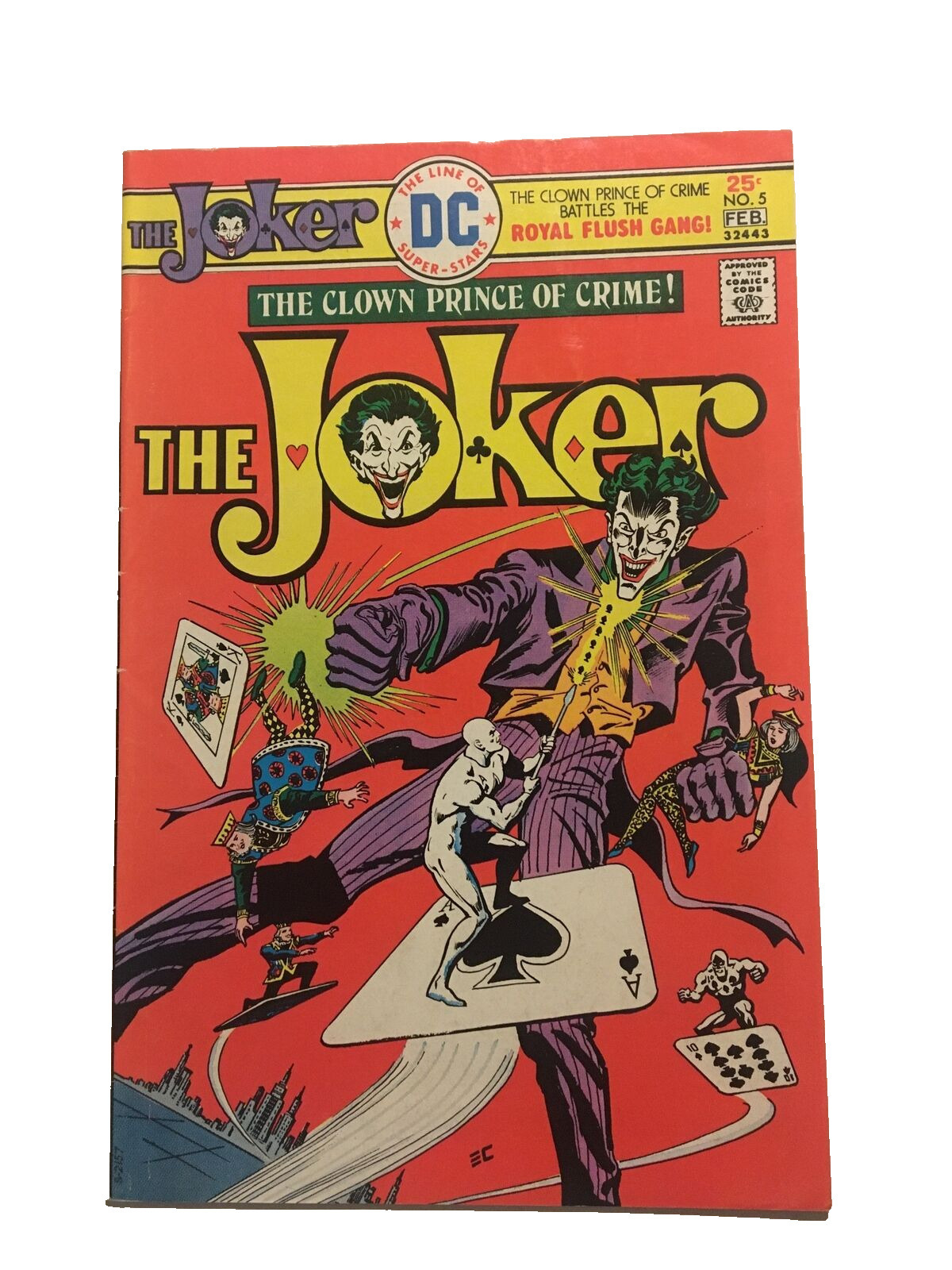 The Joker #5 1st Ace of Spades Royal Flush Gang VF Irv Novic DC 1976 ...