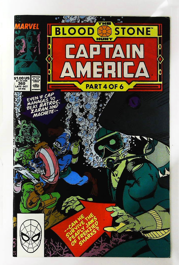 Captain America (1968 series) #360, NM- (Actual scan) | Comic Books ...