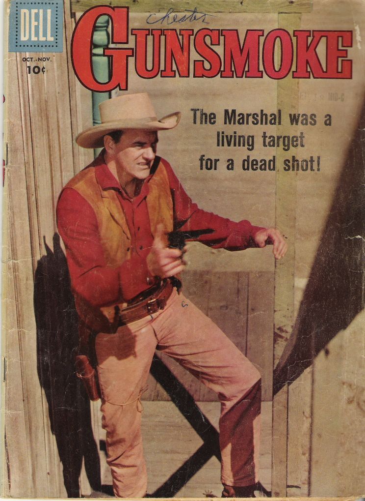 Gunsmoke #11 (1958) G+ 2.5 Williamson art James Arness photo cover ...