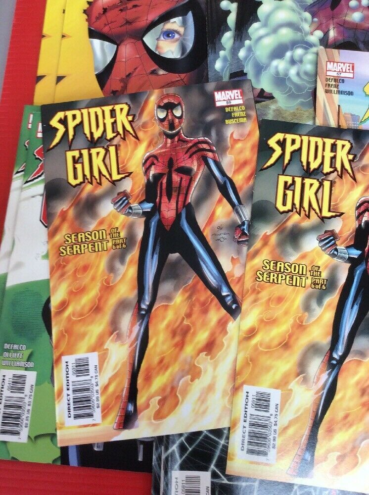 SPIDER-GIRL #54,55,56,57,58,59 Season of the Serpent Set First Benjy ...