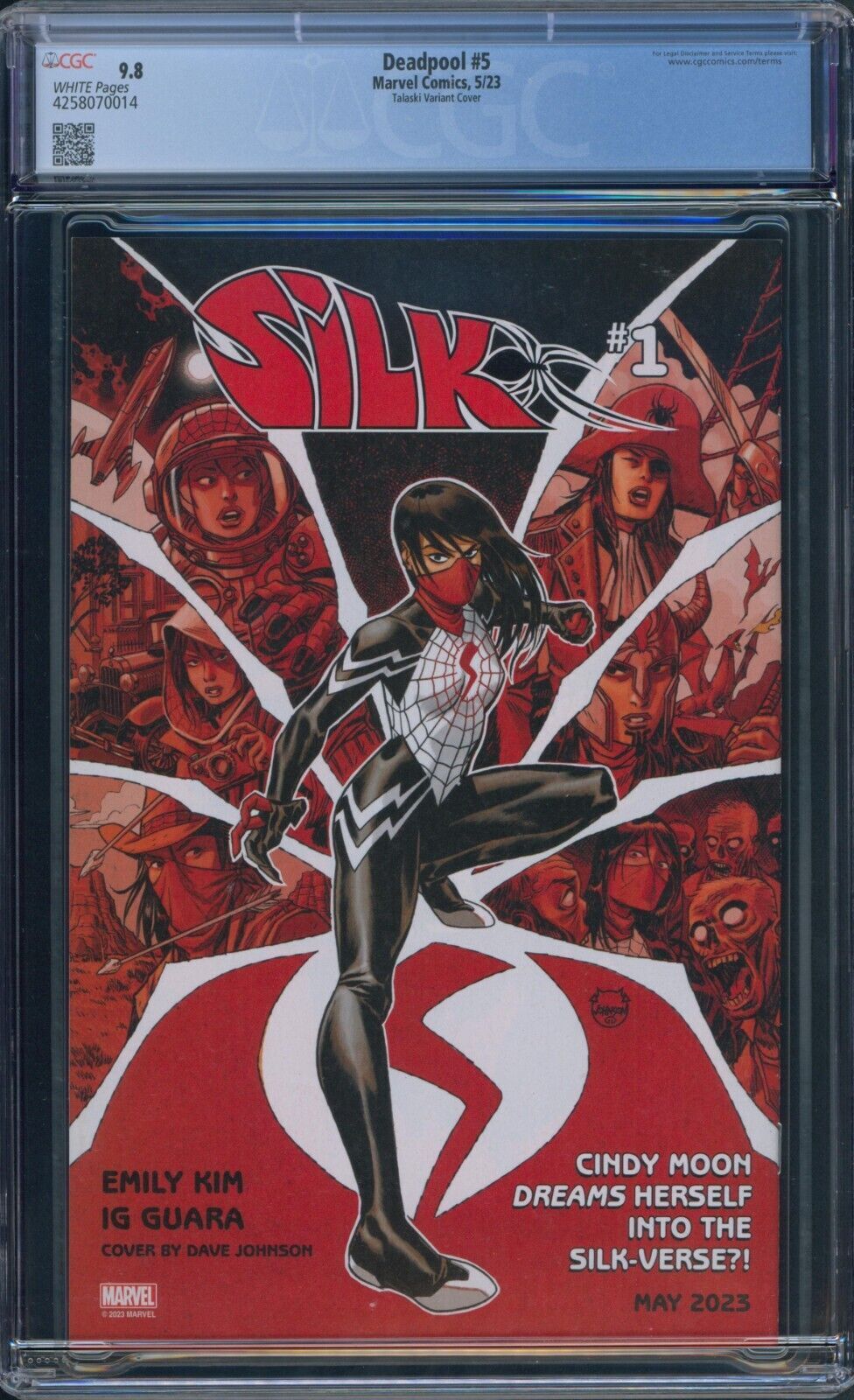 Deadpool #5 CGC 9.8 Talaski Valentine's Day Variant Marvel 2023 1st DP ...