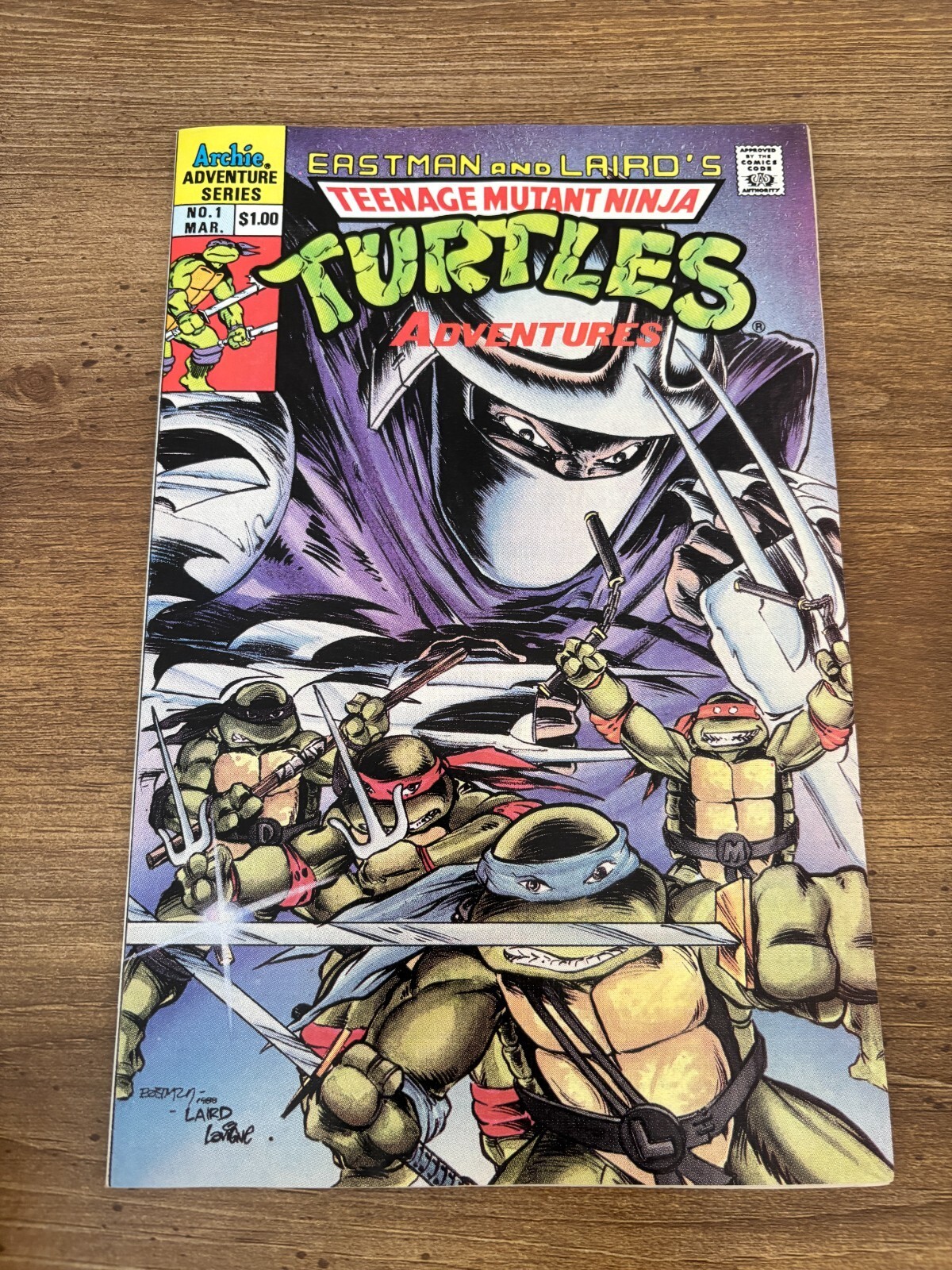 Teenage Mutant Ninja Turtles Adventures # 1 NM Archie Comic Book 10 ...