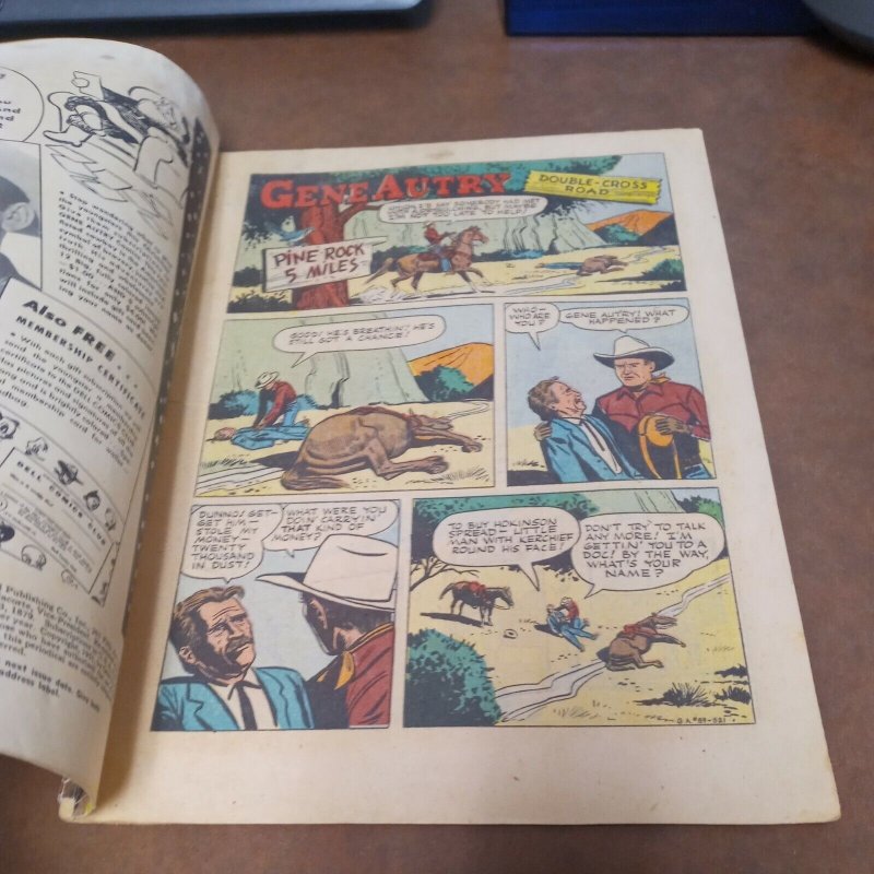 Gene Autry Comics 59 GOLDEN AGE 1952 Dell Comics Western MOVIE STAR ...