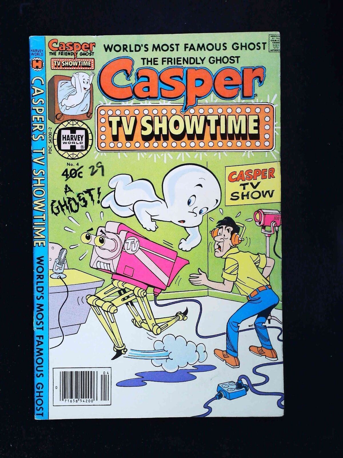 Casper Tv Showtime #4 Harvey Comics 1980 Fn/Vf Newsstand | Comic Books ...