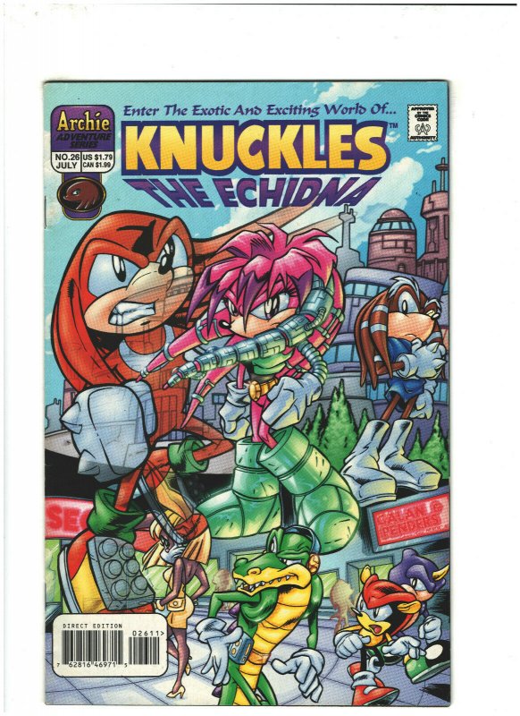 Knuckles The Echidna #26 FN+ 6.5 Archie Comics 1999 Sonic the Hedgehog ...