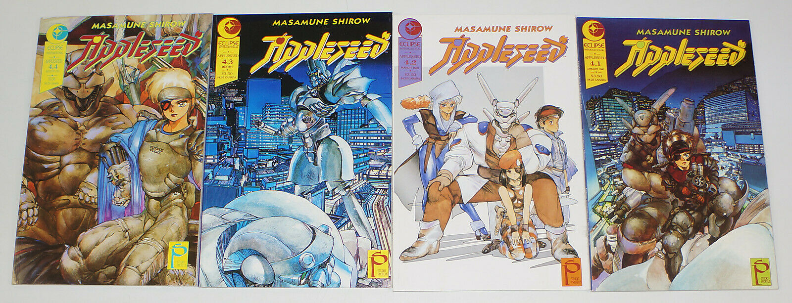 Appleseed Book Four #1-4 VF/NM complete series MASAMUNE SHIROW studio ...